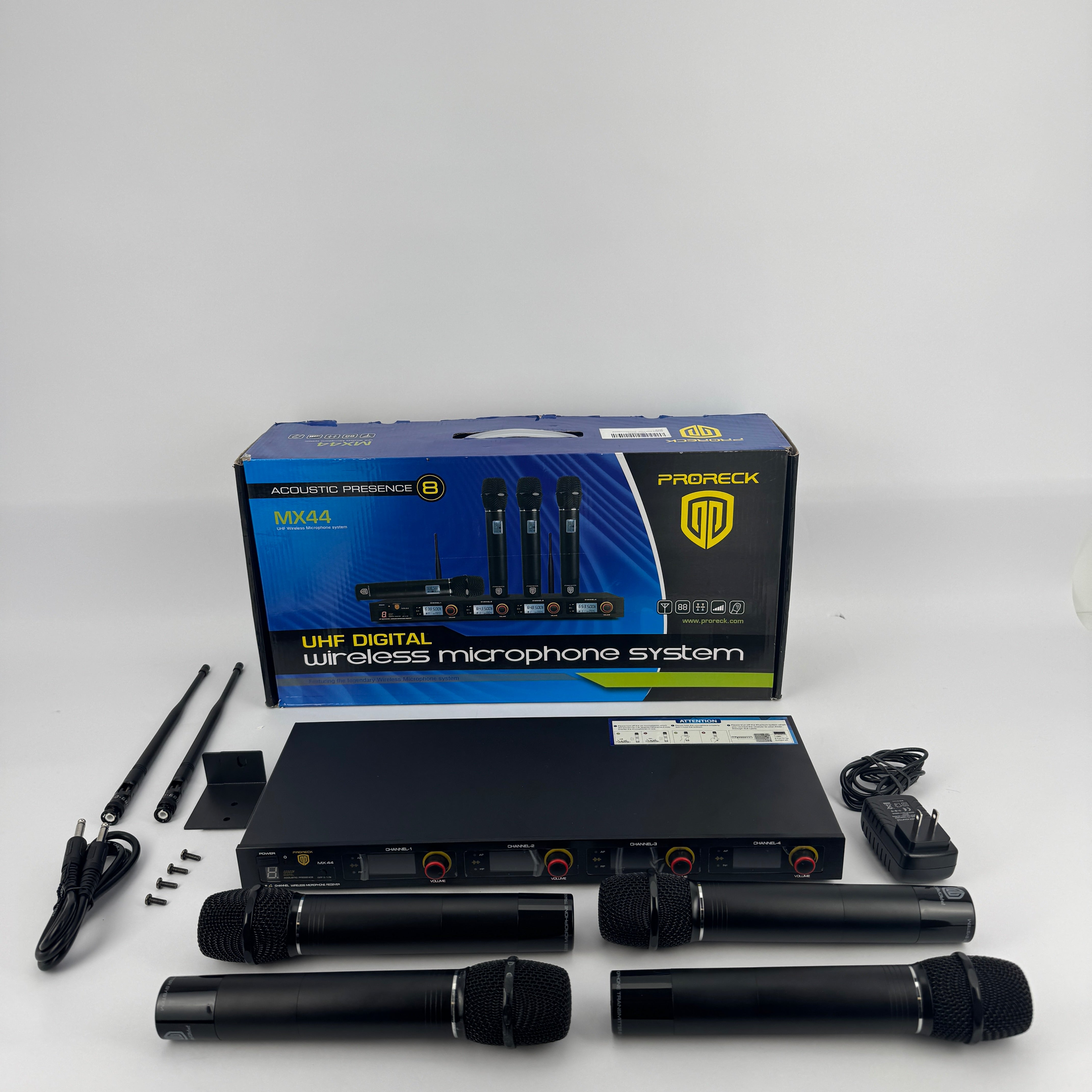 Proreck MX44 UHF Wireless Microphone System – PayMore Raintree